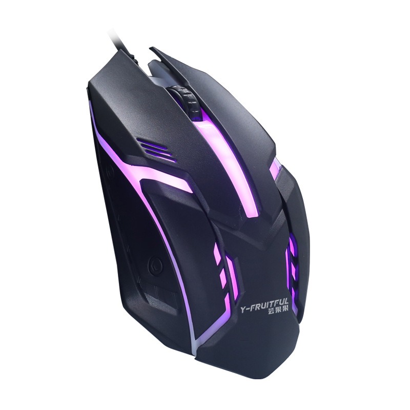 Y-FRUITFUL Gaming Mouse Ergonomic Wired Mouse Gamer with Backlight for ...