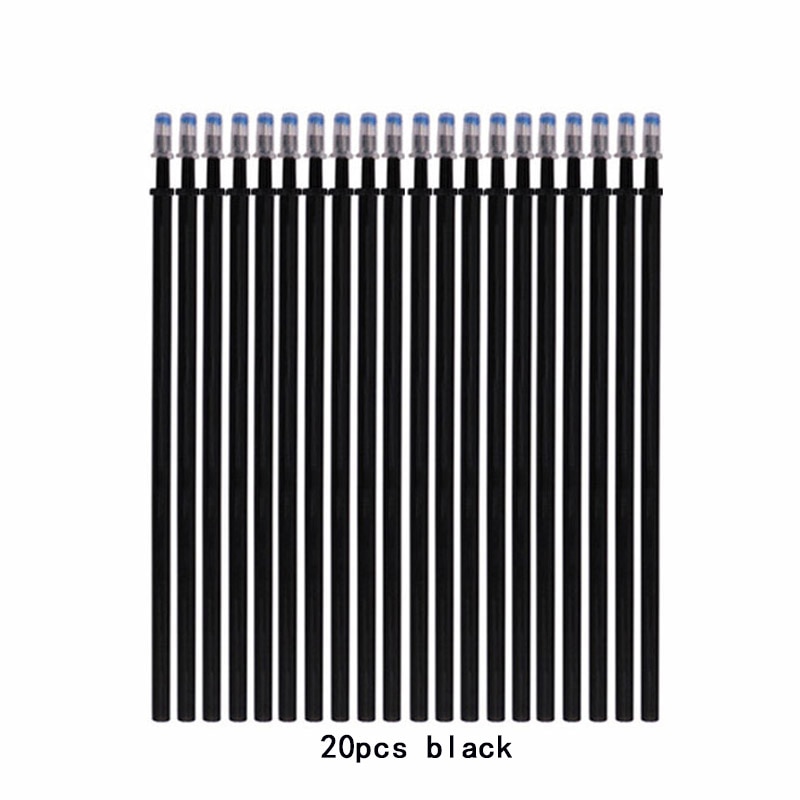 20pcs/set Magic Ink Erasable Pen Refills Rod 0.5mm Purple Orange Green ...
