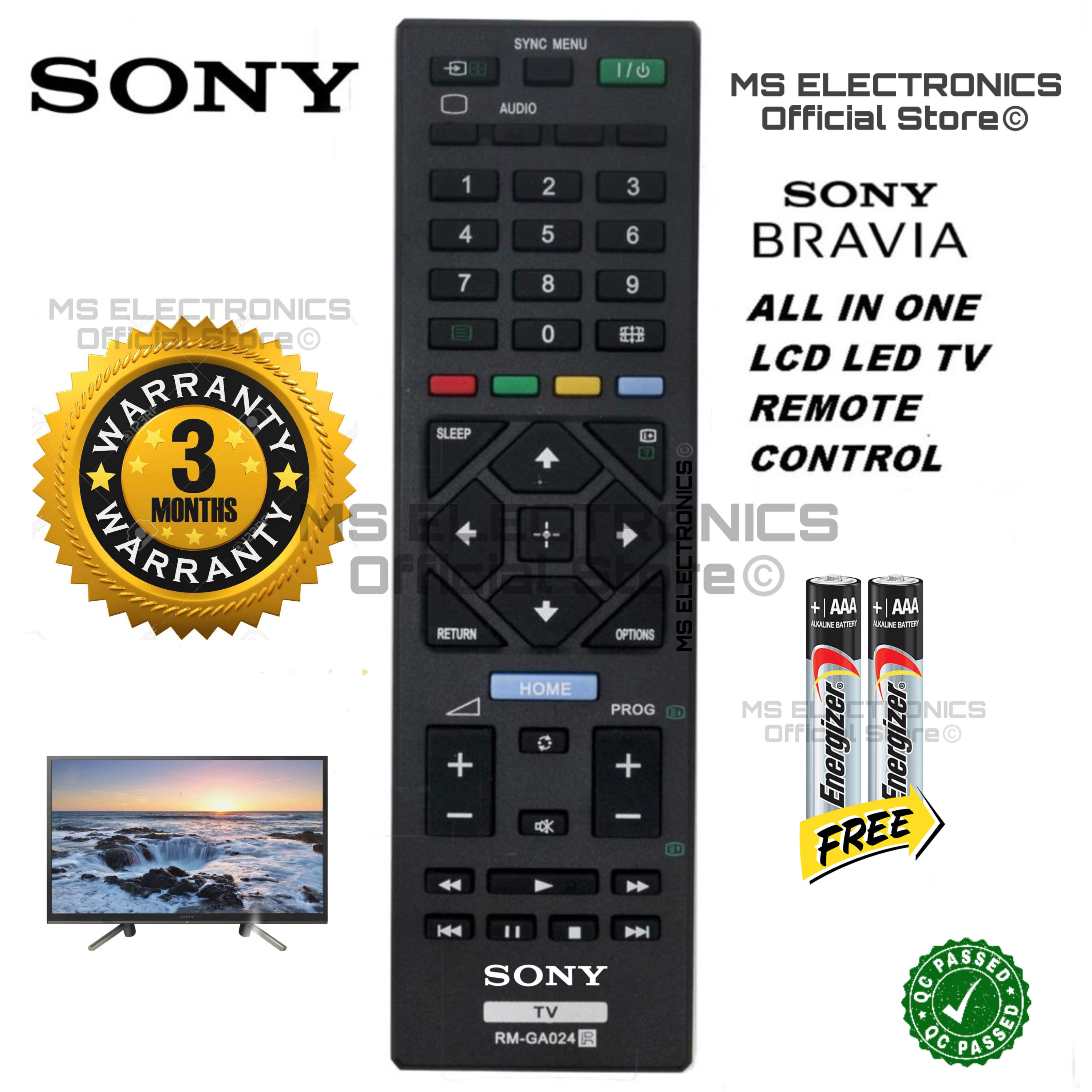 Sony Bravia LED Tv Remote Controller | Daraz.lk