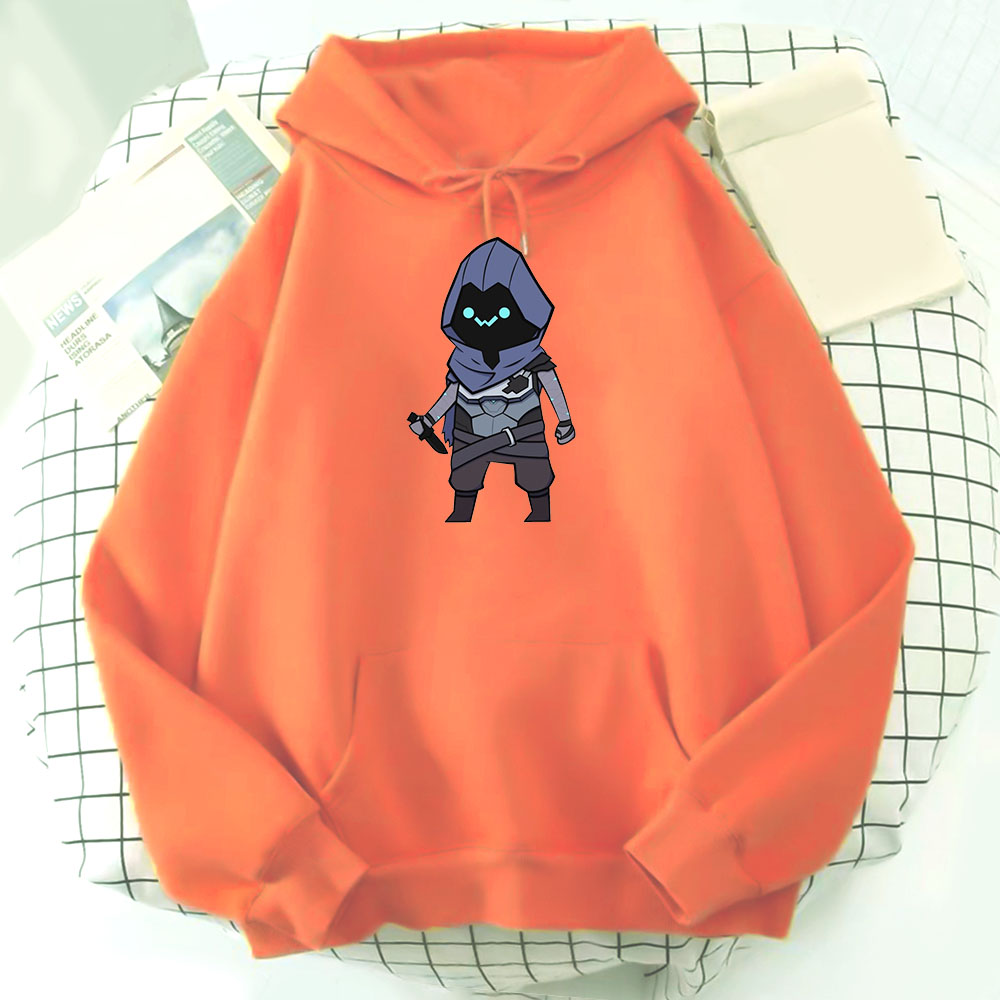 Omen Cartoon Cute Valorant Hoodie Men 2021 Winter Fashion Women Tops