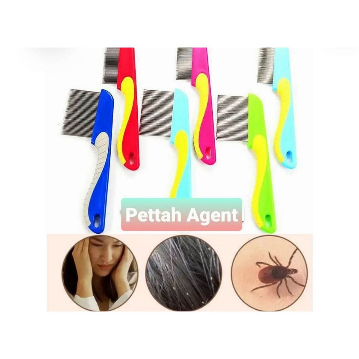 Head lice remover hair Comb Stainless Steel Nit Head Hair Lice Comb ...