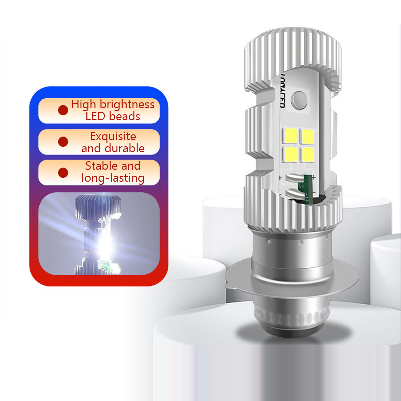 PA15D 1 LED Motorcycle Headlight Bulbs PA15D H6 LED Moto Headlamp High ...