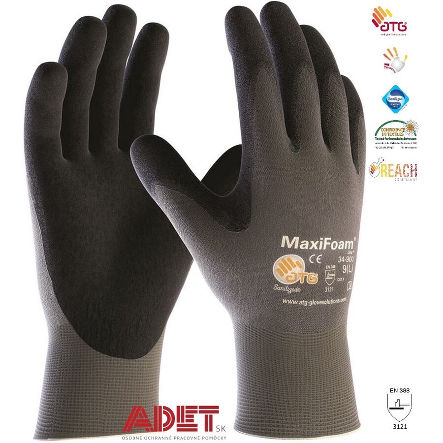 Electric glove Mechanical Maxi-Foam 34-900 Safety Glove Dry Dirty ...