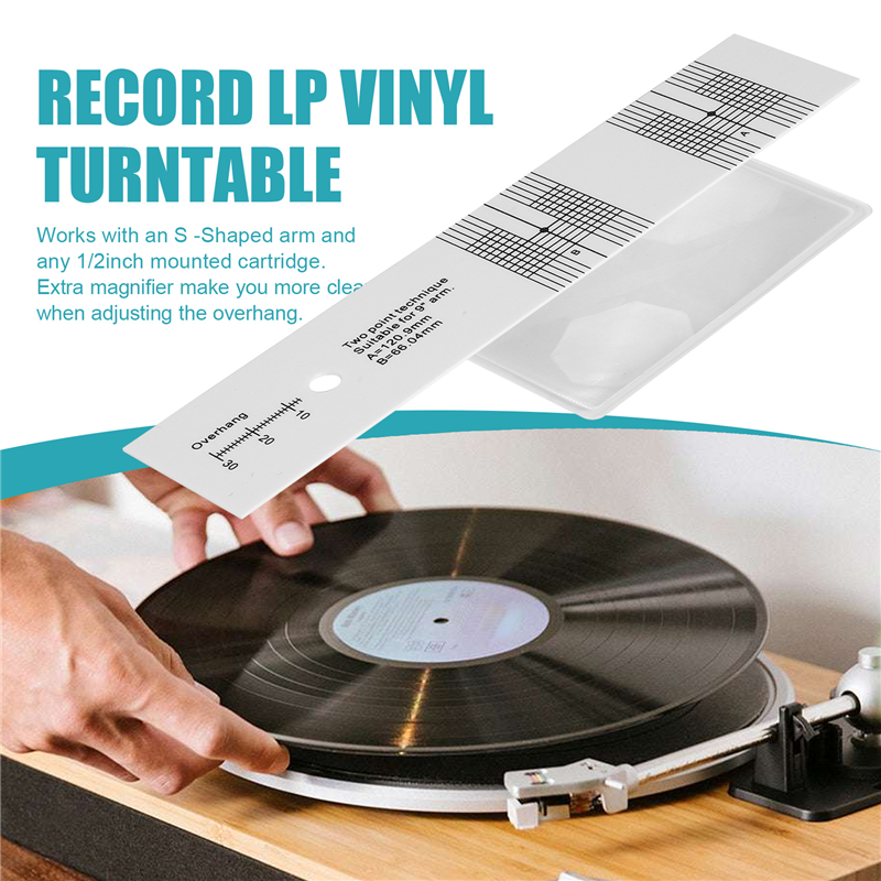 【Wireless】 Pickup Calibration Distance Gauge Protractor Record LP Vinyl ...