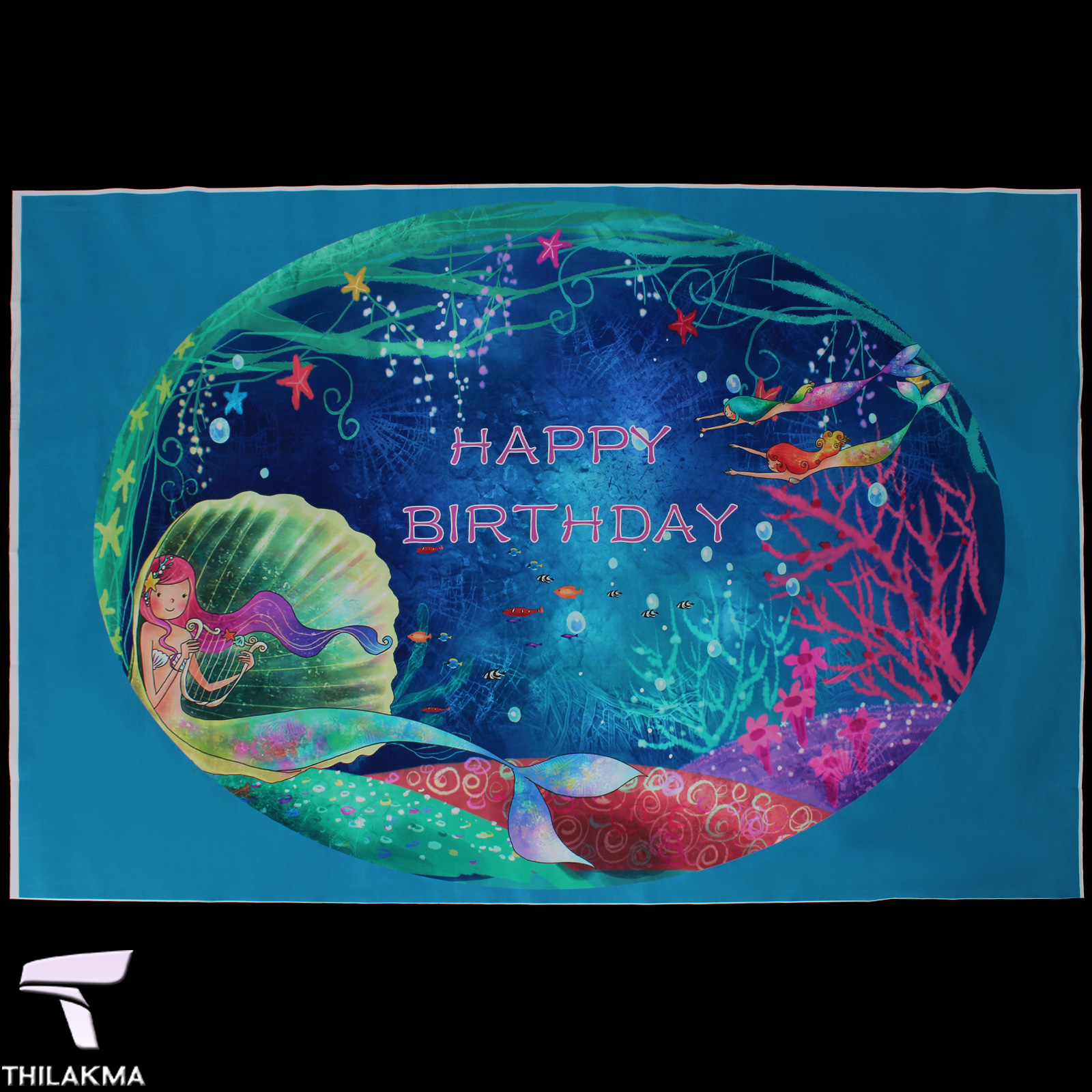 Mermaid Birthday Backdrop | Daraz.lk