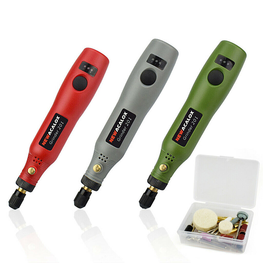 10W Hobby Craft Mini Drill Grinder Rotary Tool Set Modeling - Red ...