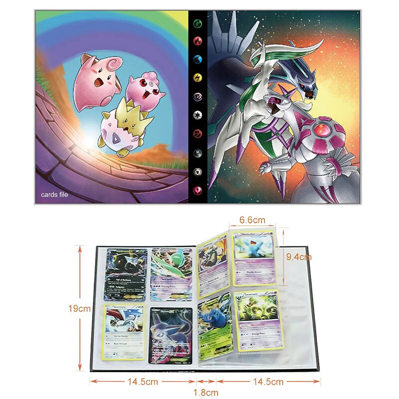 【Serendipity party】Pokemon Cards Album Book Collections Holder Cartoon ...