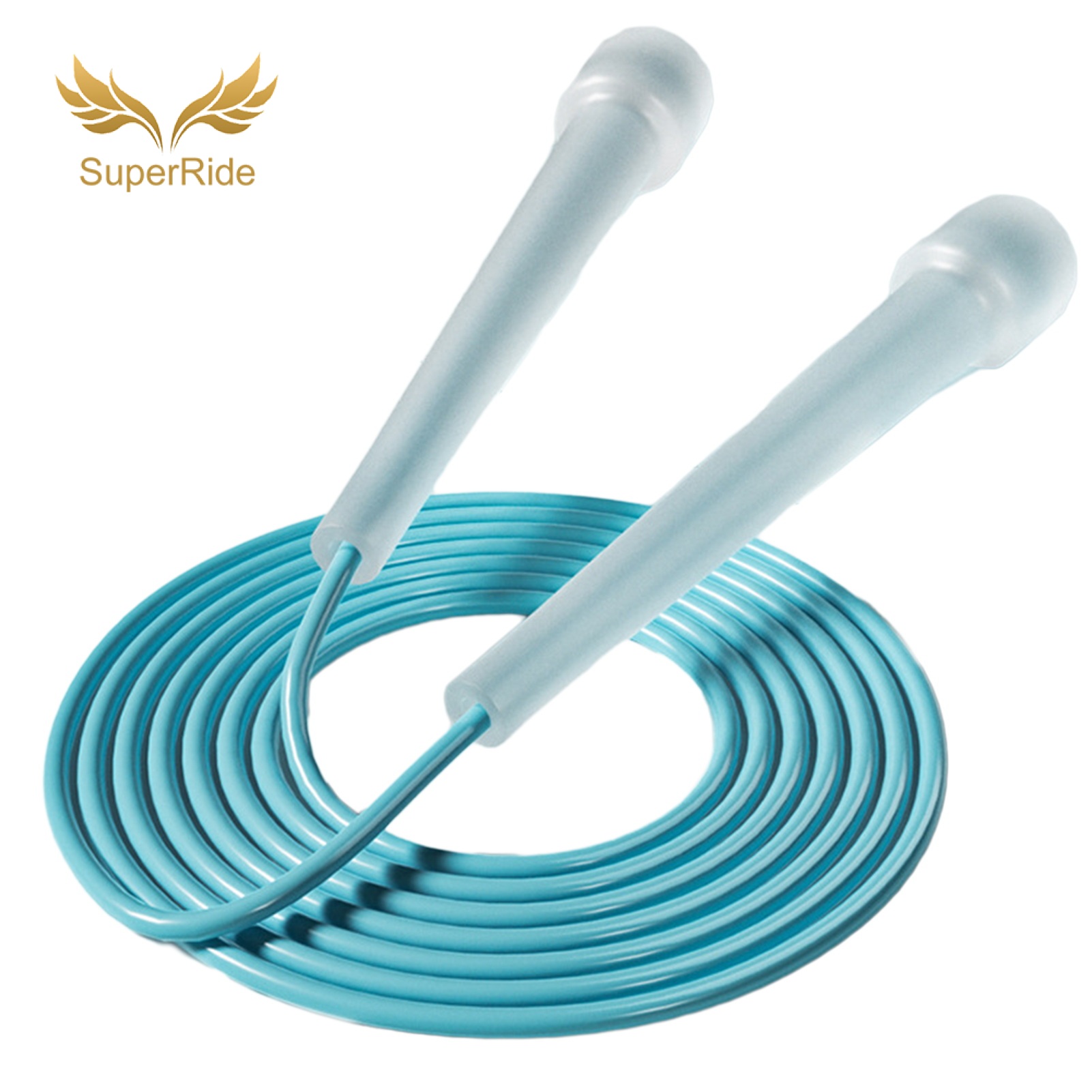 SuperRide Speed Skipping Rope with Ergonomic Handle Length Adjustable ...