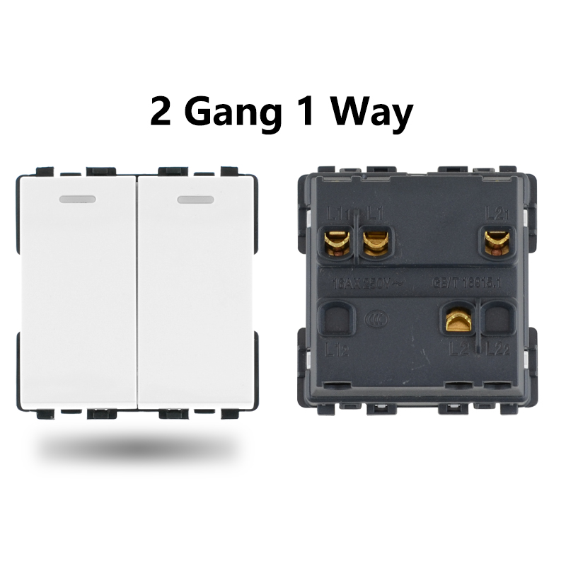 Power Switch Socket Module Part White Glass Panel Frame Diy Free ...