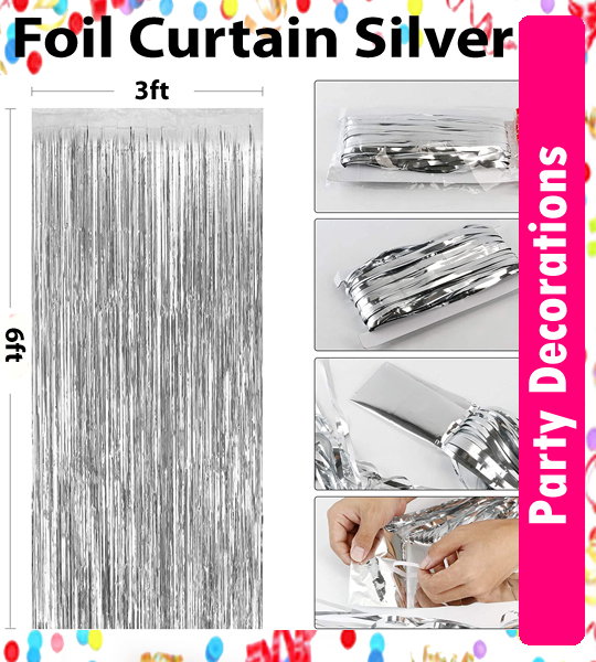 Birthday Foil Curtain Fringe Party Backdrops Balloon | Daraz.lk