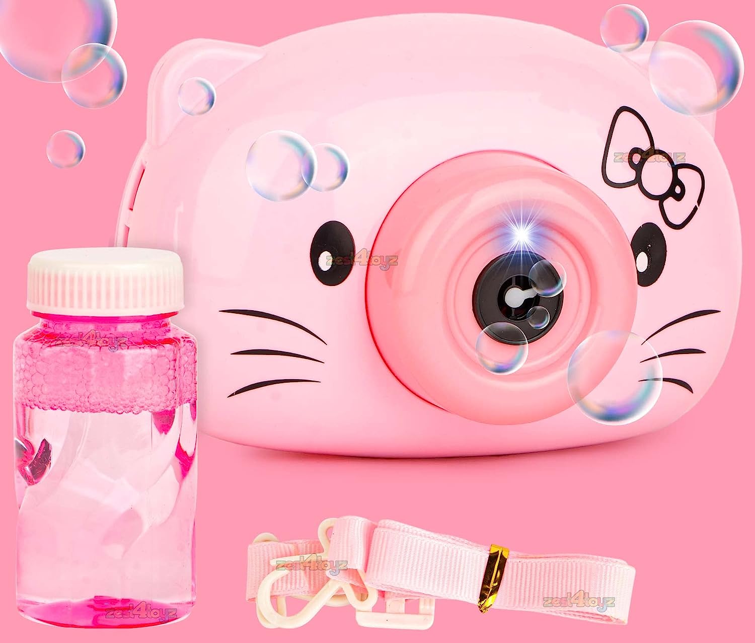 Bubble Camera for Kids Cute Kitty Shape Bubble Maker Machine with 1 ...