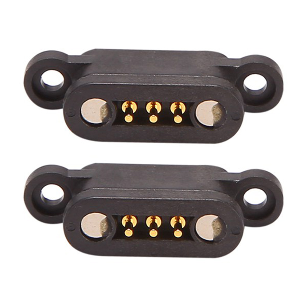 3 Pairs Spring Loaded Magnetic Pogo Pin Connector 3 Positions Magnets ...