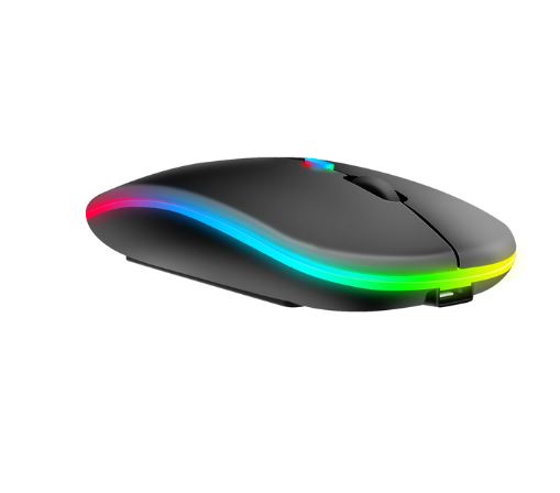 Wireless Mouse RGB Rechargeable Bluetooth Mice Wireless Computer Mause ...