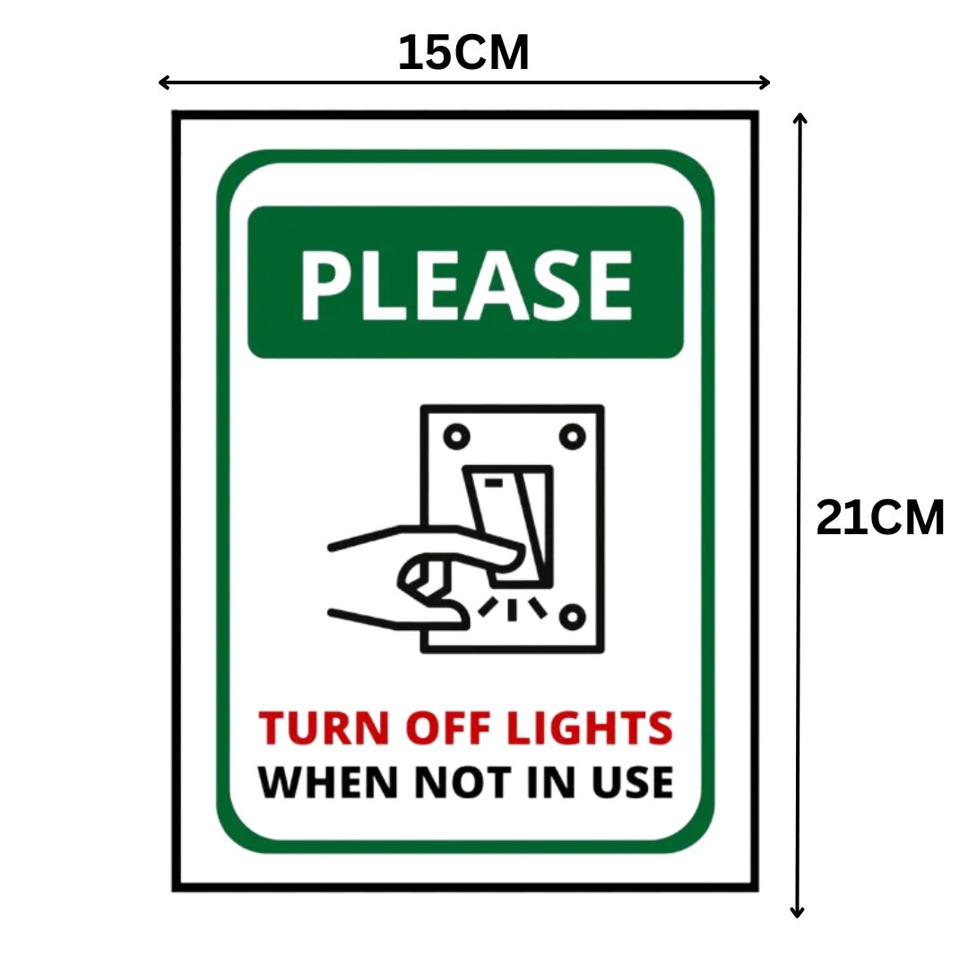 Lights Not Working Sign