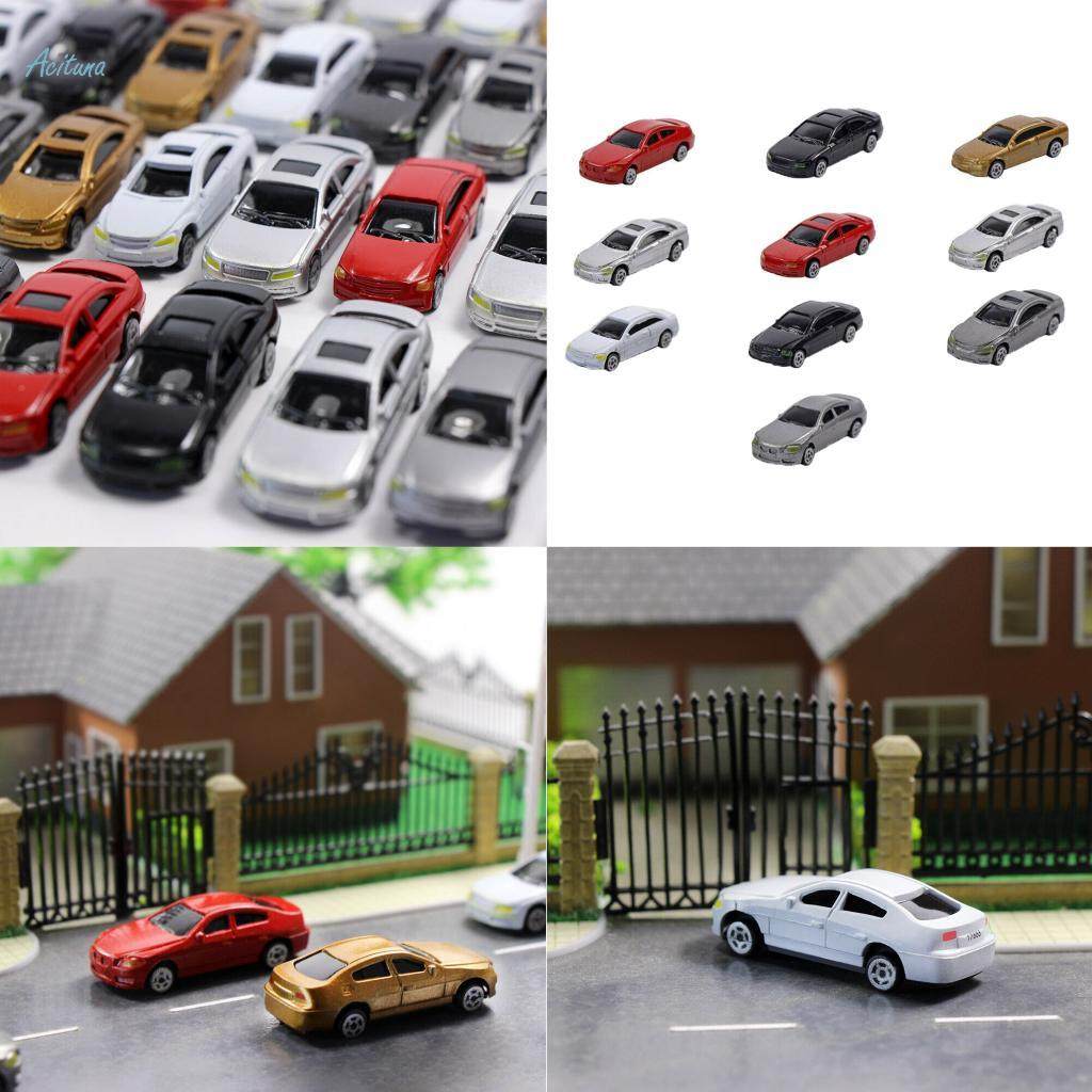 10pcs HO Scale Model Vehicle Car /75 Architecture Model Train Scenery ...