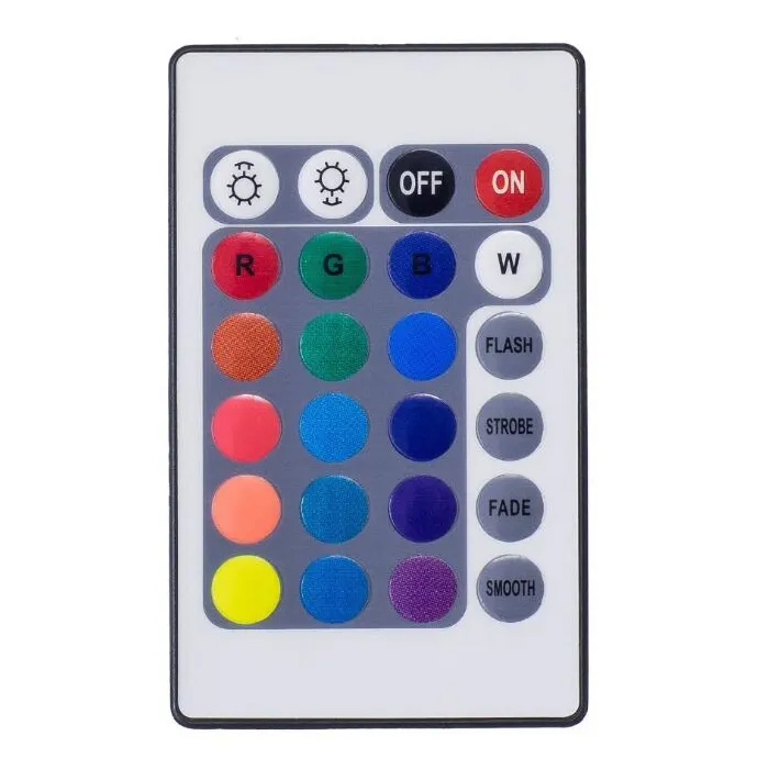 24 Keys RGB controller with IR Remote LED Strip Light Controller DC12v ...