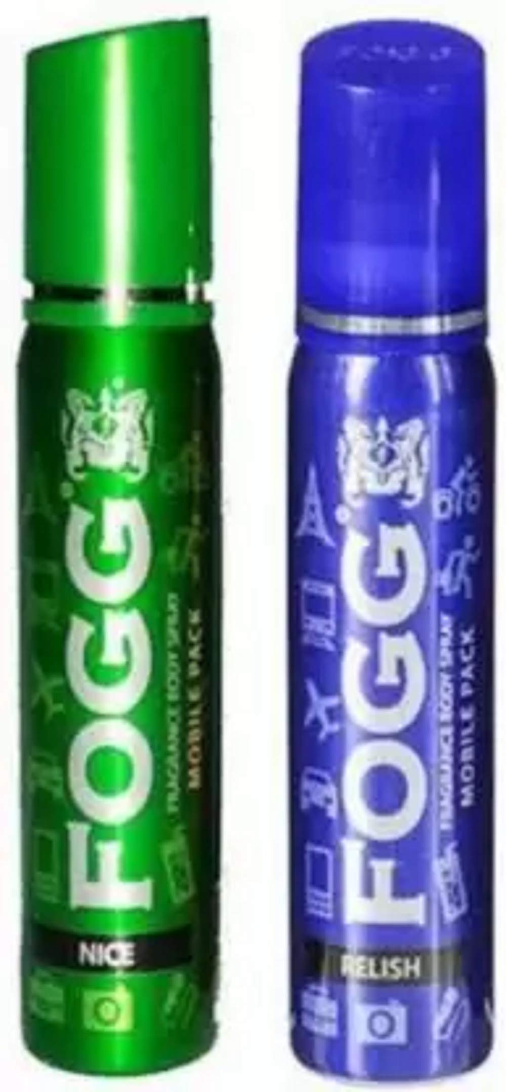 Fogg Nice & Relish Perfume Body Spray 25ml x 2 Mobile Pack of 2 Pocket ...
