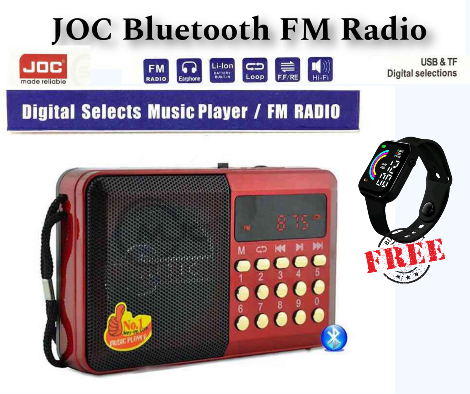 JOC Radio Rechargeable High Sensitivity Portable Fm Usb / Sd Card Radio ...