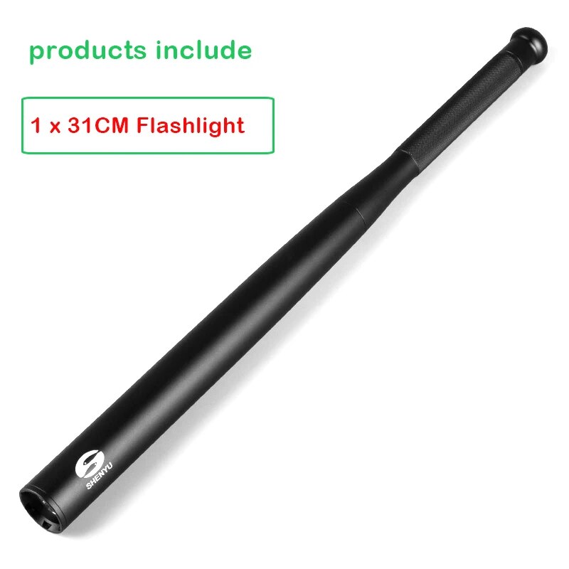 Baseball Bat LED Flashlight Waterproof Super Bright Baton Aluminium ...