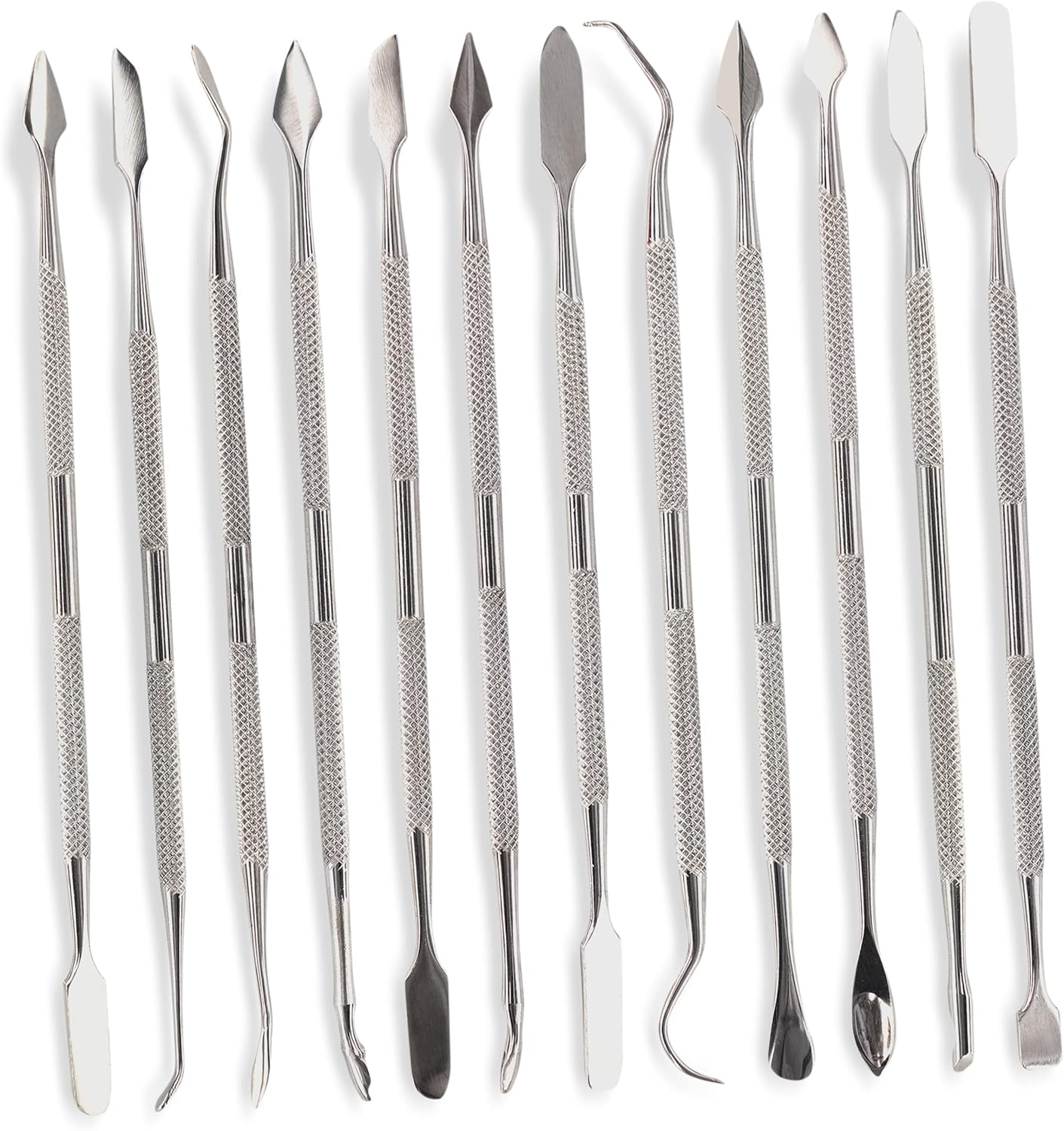 Premium Wax Carving Tools Set – 12 Pcs Stainless Steel Wax & Clay Sculpting Tools – Double Ended ...