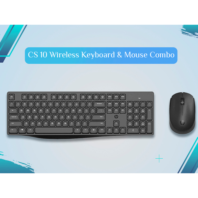 Original HP CS10 Wireless Keyboard Mouse Combo For Office use & Gamers ...