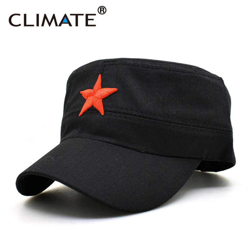 【VisioN Shop】CLIMATE Communist Cap Caps Hats Men Red Star Army Cap ...