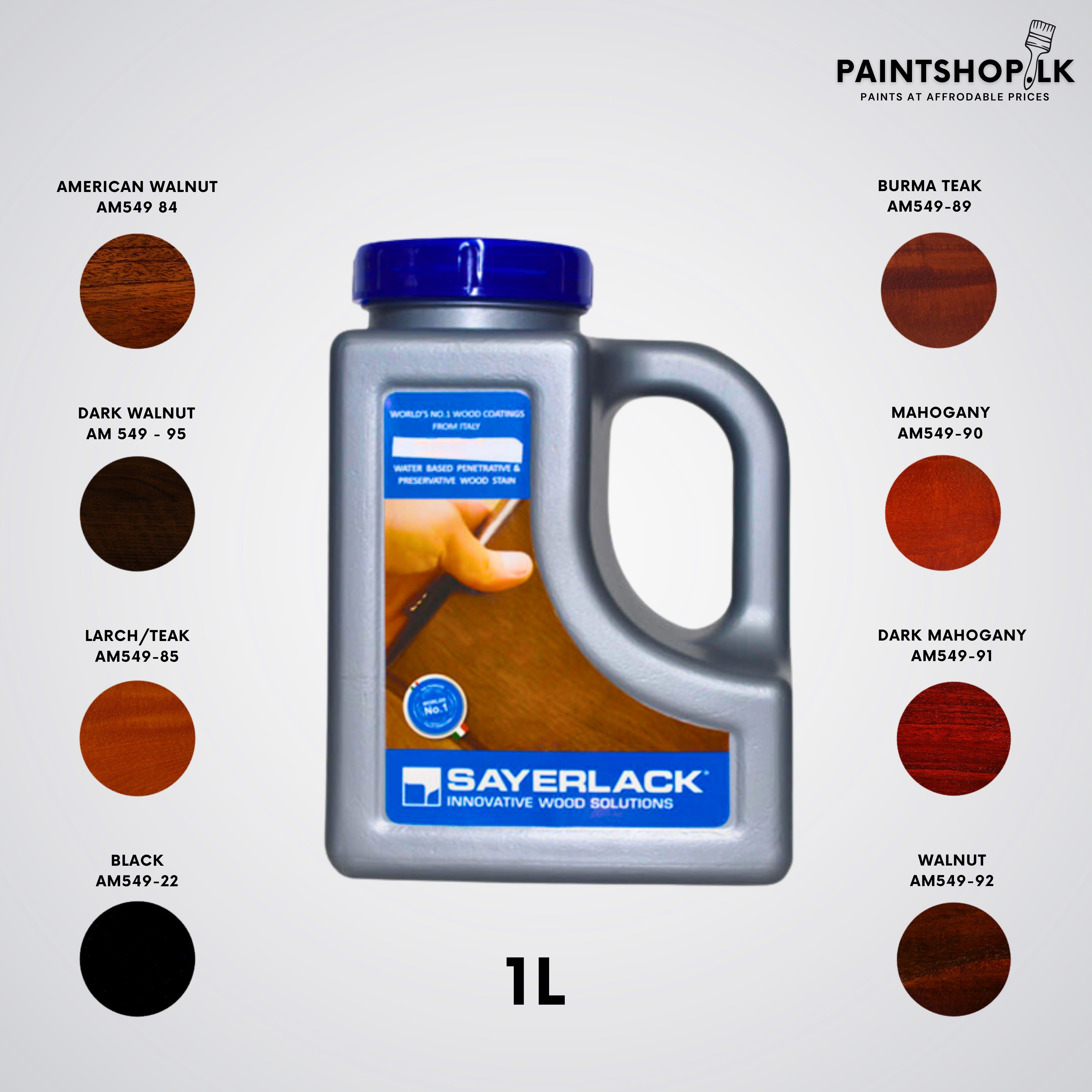 Sayerlack JAT Water Based Exterior Protective Stain 1L | Daraz.lk