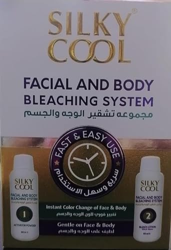 SILKY COOL Facial and Body Bleaching System 50 ml FROM DUBAI (SAM ...