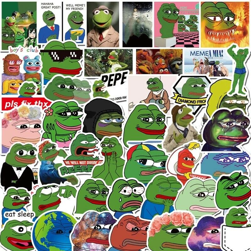 20/40/60 pcs of PEPE the frog stickers Meme stickers Funny stickers ...