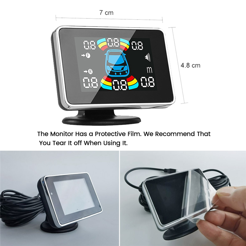 Parking Distance Control LED Display Reverse Auto Radar Monitor A ...