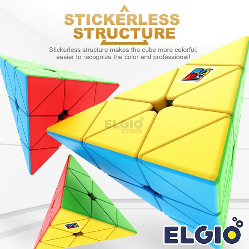 Pyraminx Pyramid 3X3X3 Triangle Cube 3X3 High Speed Stickerless Puzzle ...