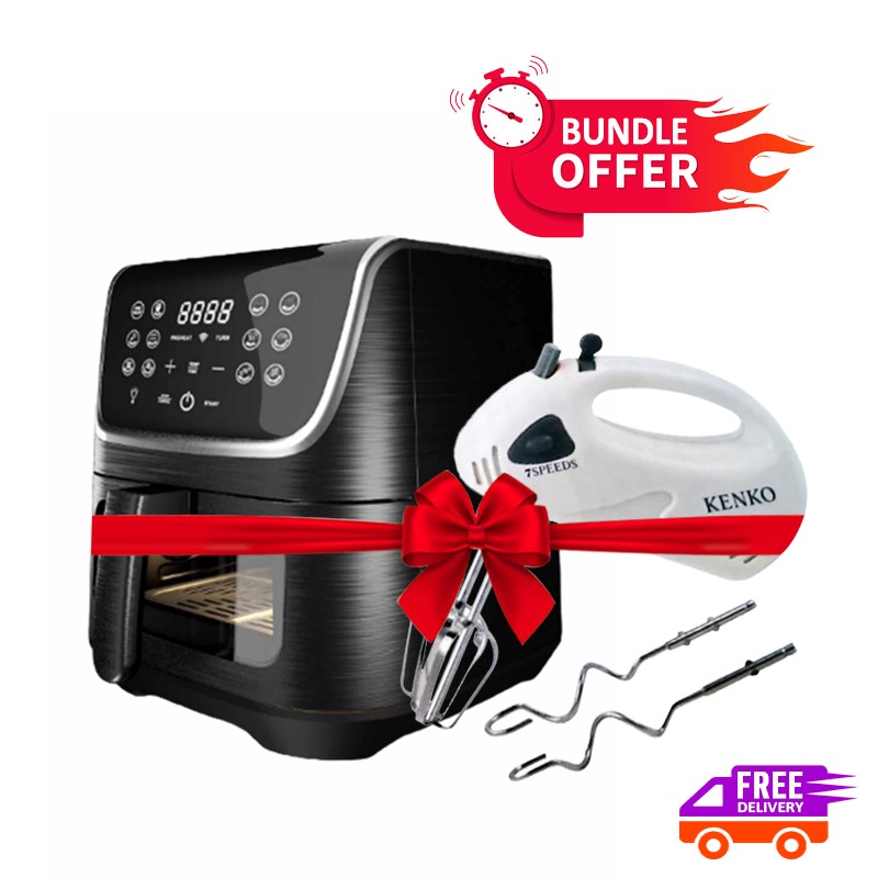 Mitshu Air Fryer 7L + Kenko Hand Mixer - Bundle Offer | Daraz.lk