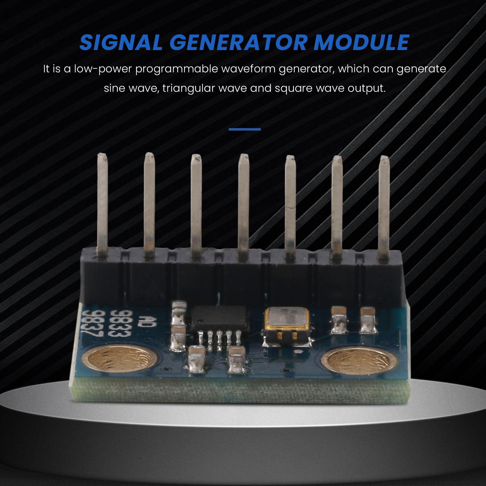 5Pcs AD9833 Programmable Microprocessors Serial Interface Sine Square Wave DDS, Signal Generator ...