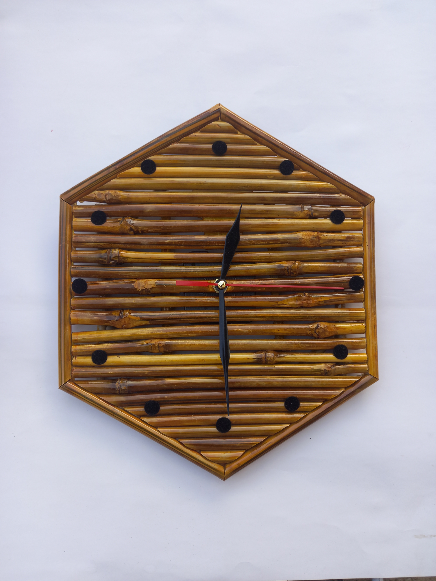 Wall Clock Made by Bamboo | Daraz.lk