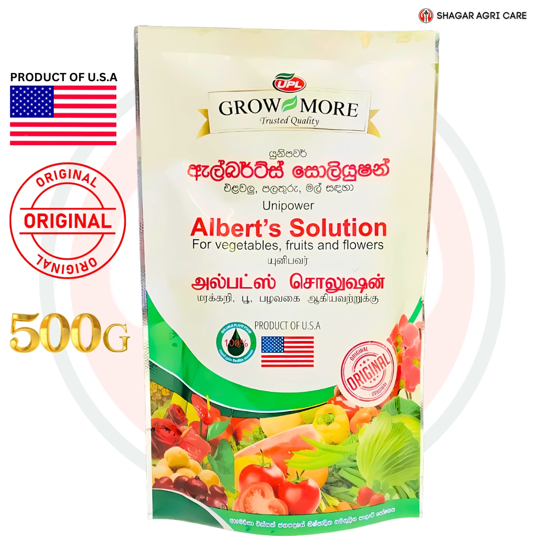 Albert's Solution Hydroponic Fertilizer for Flowers & Vegetables 500g ...