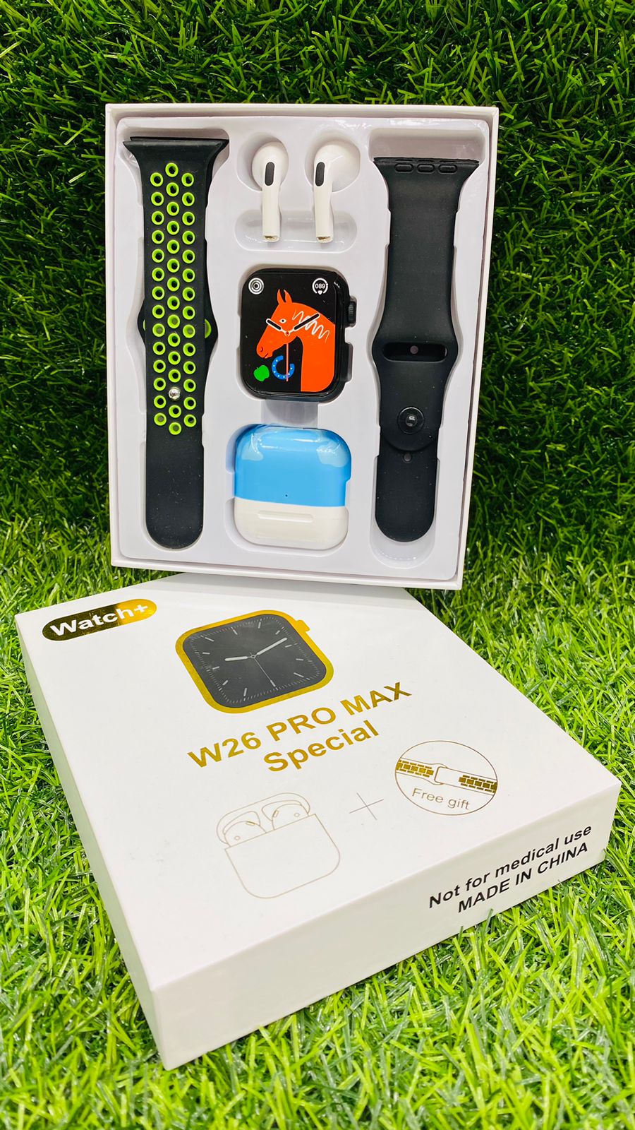 W26 Pro Max Special Series 8 Smartwatch with TWS Earbuds & Dual Straps | Daraz.lk