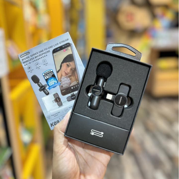 Remax K09 Ryusic Series One-To-One Live Stream Wireless Microphone Type-C | Daraz.lk