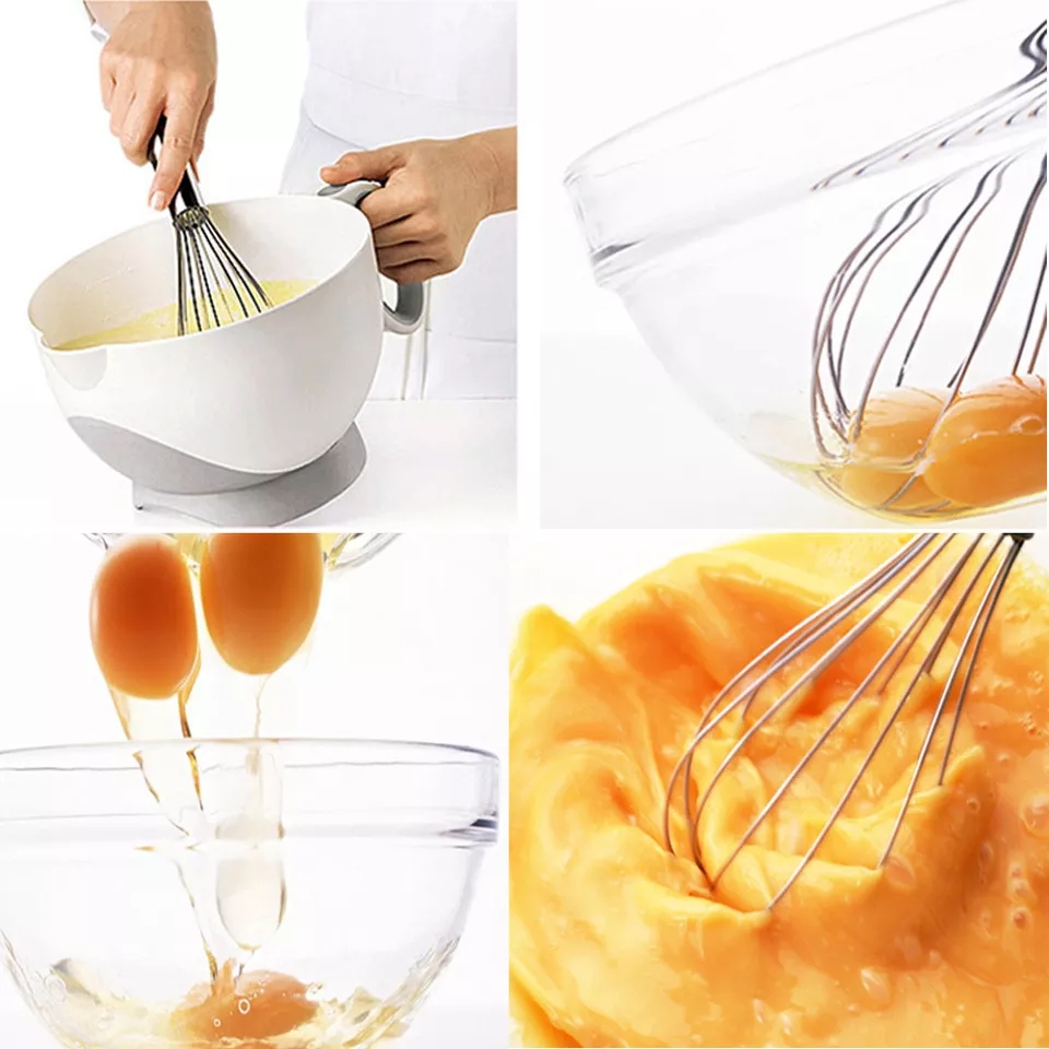 Egg Beater Stainless Steel Egg Beaters Hand Whisk Mixer Stirring Tool ...