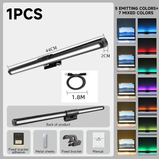 Led Desk Lamp Foldable Student Eyes Protection USB Type-C for Computer ...