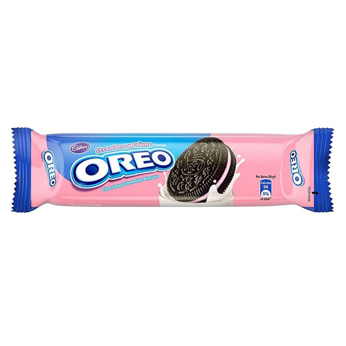 Oreo Strawberry Cream Sandwich Biscuits 120g | Daraz.lk