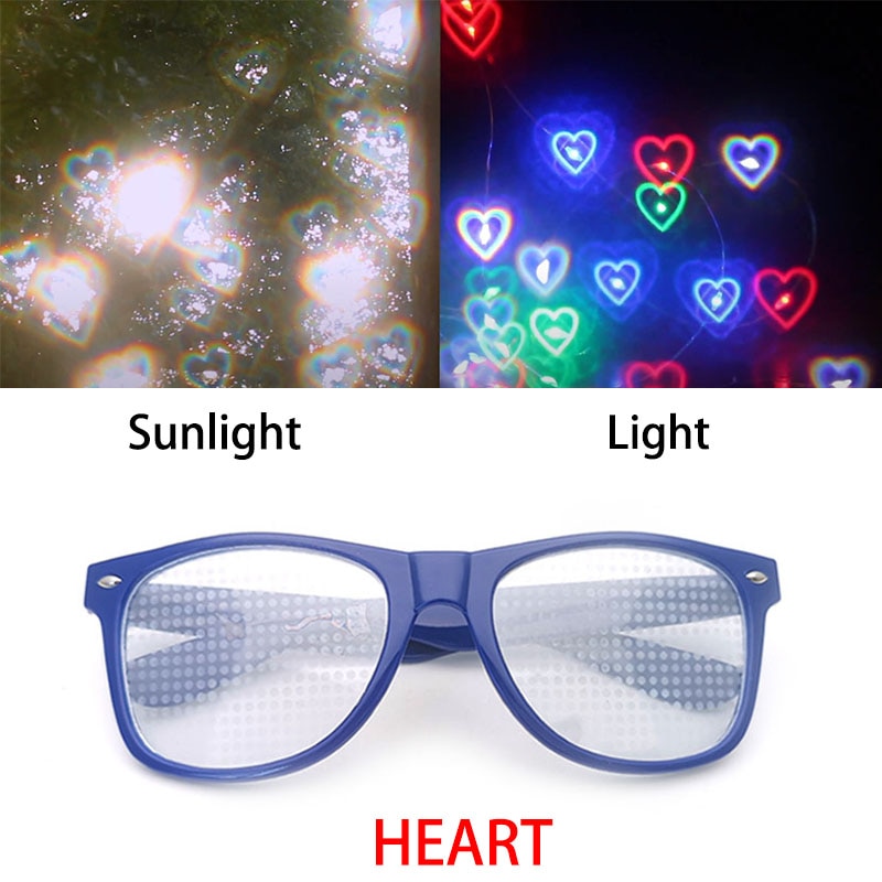 2021 New Premium Diffraction 3D Prism Raves Glasses Plastic For s ...