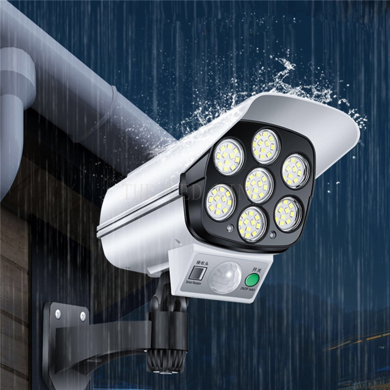 Solar Light - 77 SMD LED Solar Powered Lamp LED COB - CCTV Camera Model ...