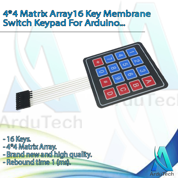 4*4 Matrix Array/Matrix Keyboard 16 Key Membrane Switch Keypad for ... 4*4 Matrix Array/Matrix Keyboard 16 Key Membrane Switch Keypad for ...