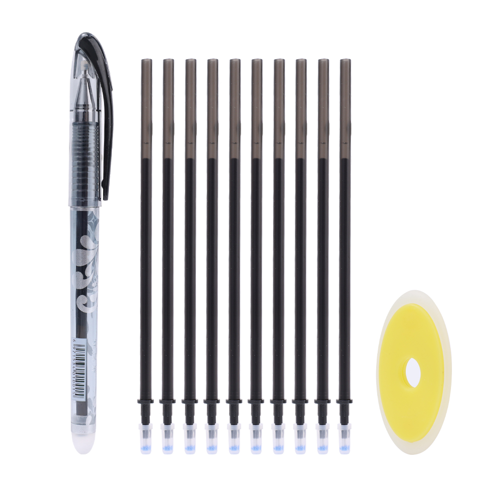 1Set Erasable Gel Pens Set Office Supplies Stationery Black Ink Writing ...