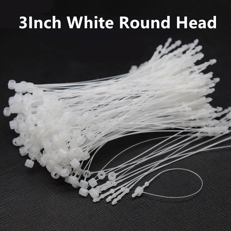3Inch 500 s White/Transparent Hot Plastic Locks Snap Lock Pins Security ...