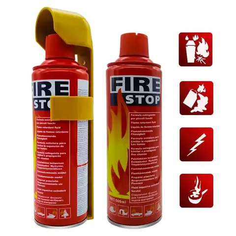 Fire Extinguisher Spray with Stand Pack Firestop Spray Safety (Red ...