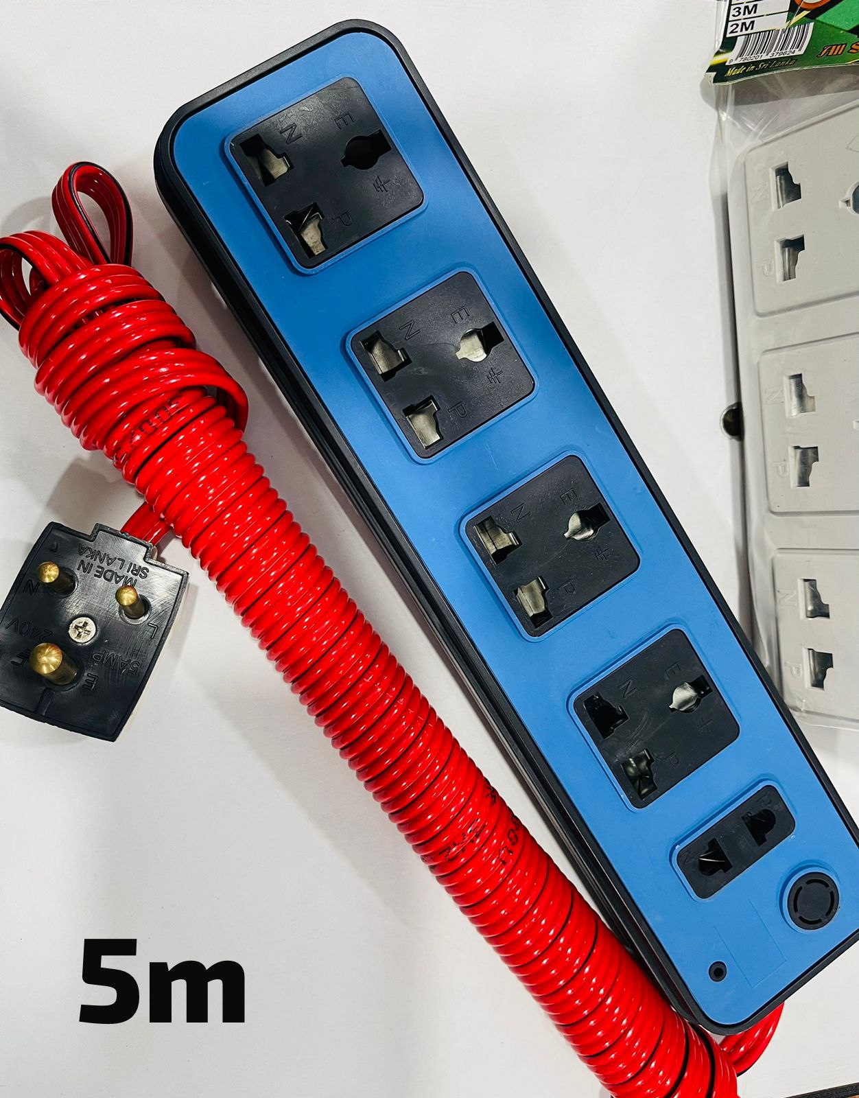 Multi Plug Power Extension Cord Multi Functional 5 Mtr Multi Extension ...