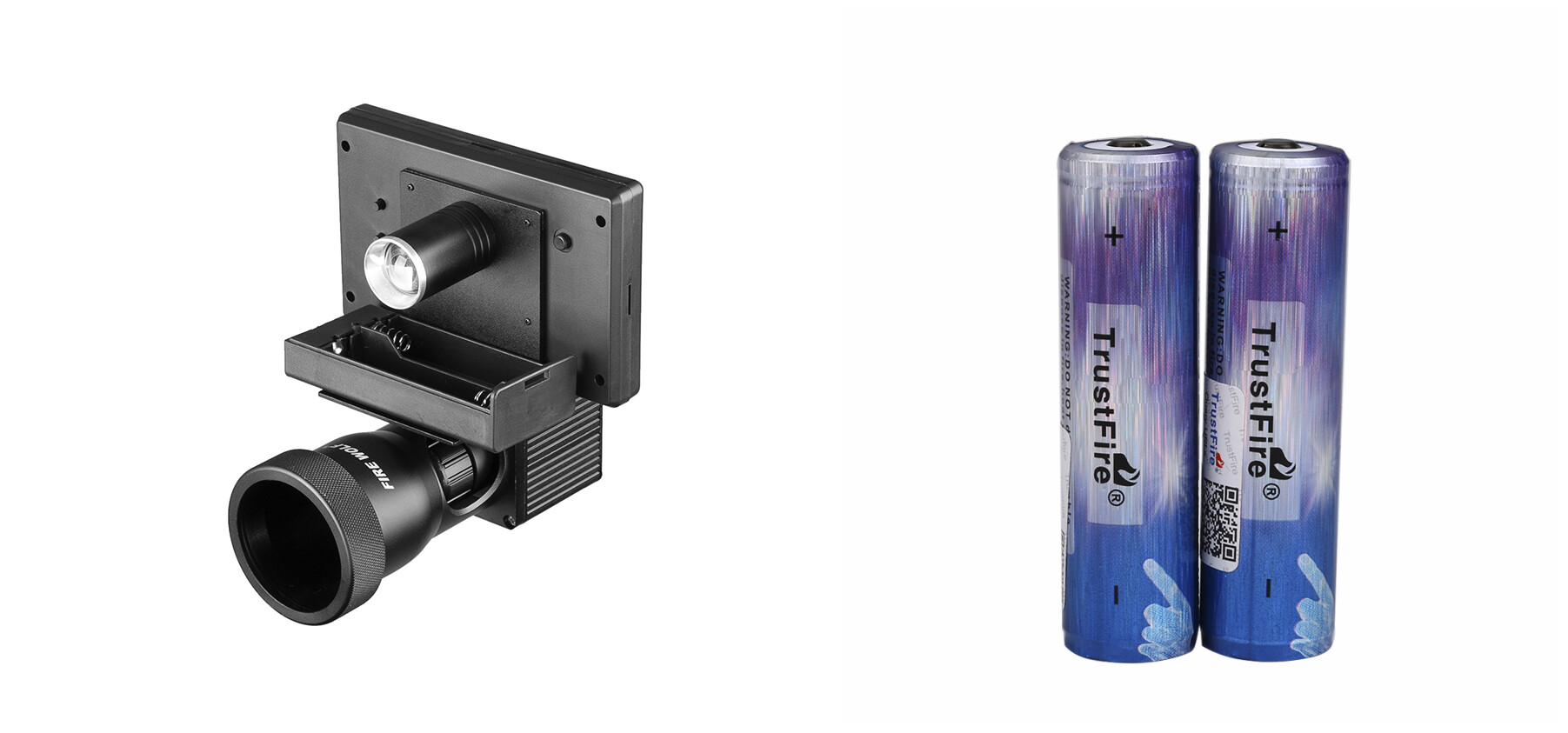 Fire Wolf Night Vision HD 1080P 4.3 Inch Display Siamese Scope Video ...