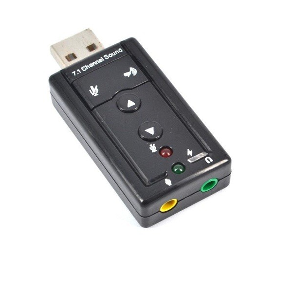 7.1 External USB Sound Card USB to Jack 3.5mm Headphone Audio Adapter ...