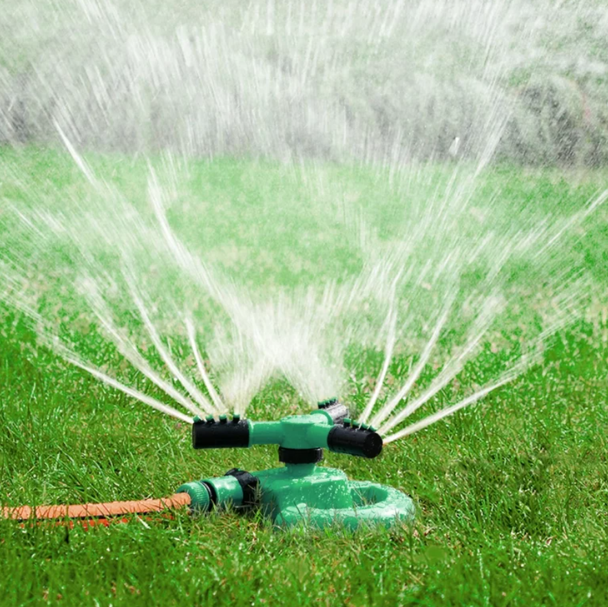 Lawn Sprinkler, 360° Rotating Automatic Garden Water Sprinkler ...